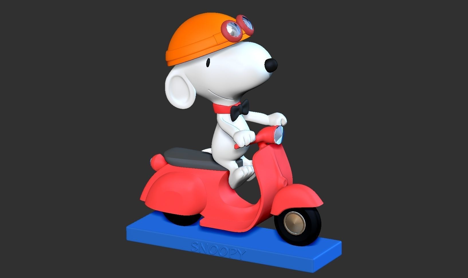 Snoopy Dog 3D model 3D printable | CGTrader