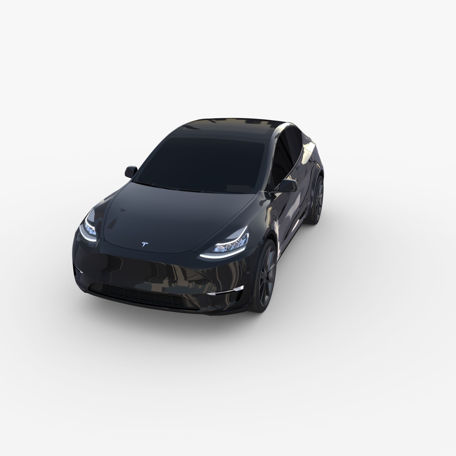 Tesla Model Y Black 3D model | CGTrader