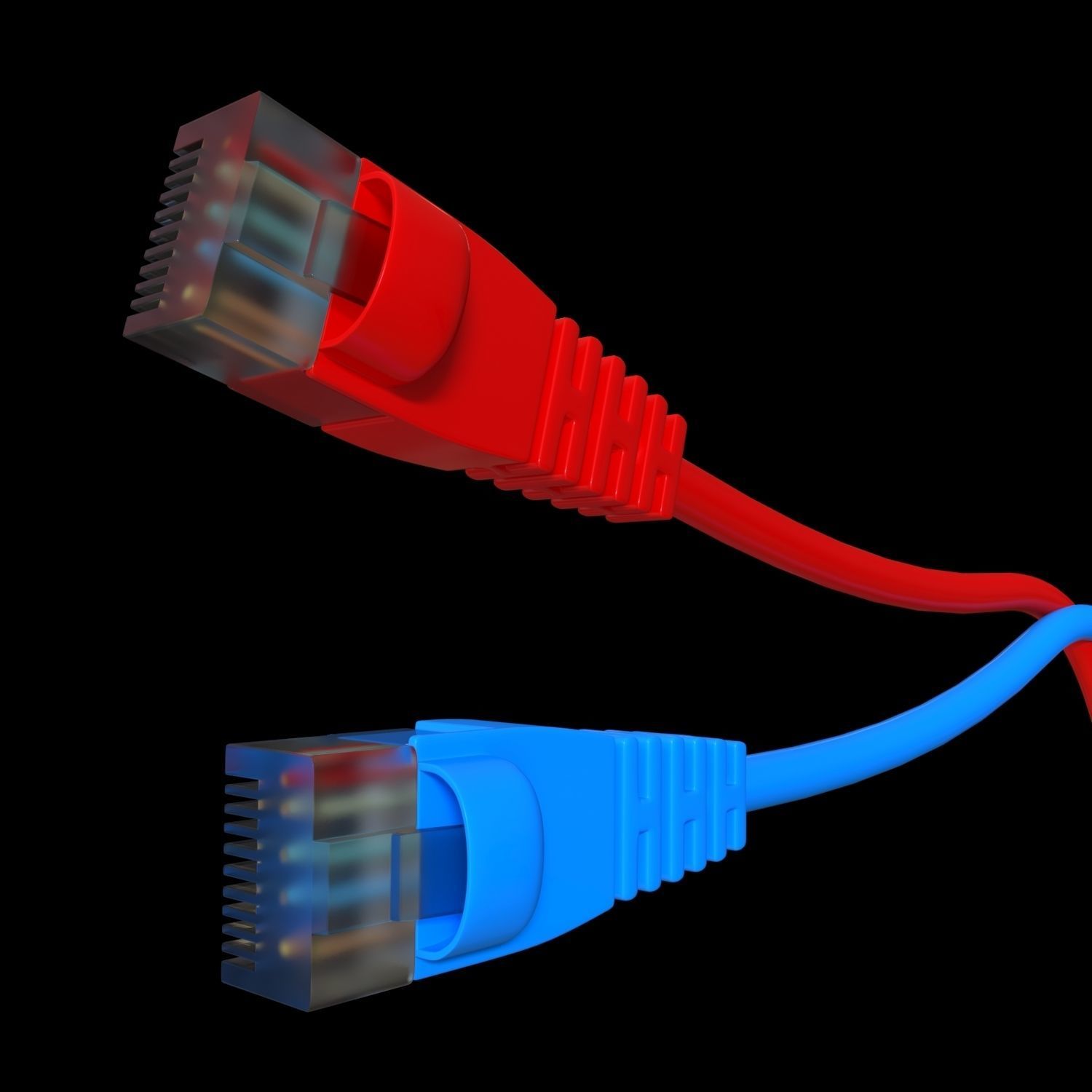 realistic network cable 3D model | CGTrader