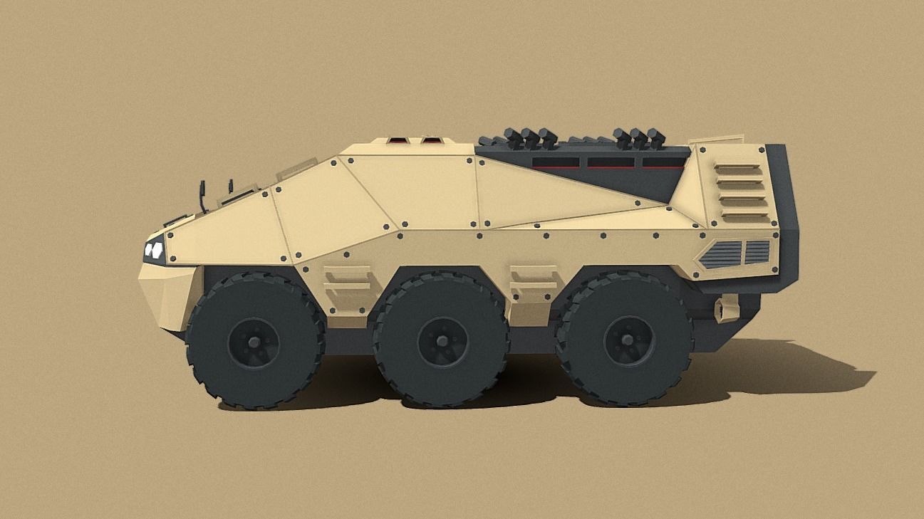 3D model Amphibious APC Lowpoly VR / AR / low-poly | CGTrader