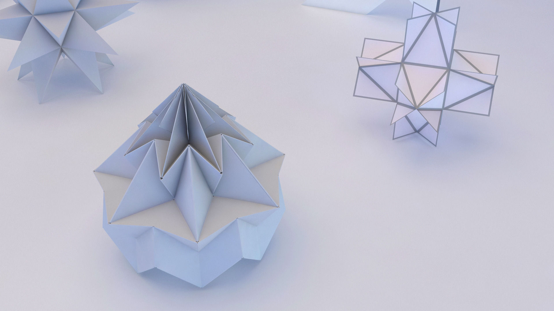 Origami Geometric 3D model | CGTrader