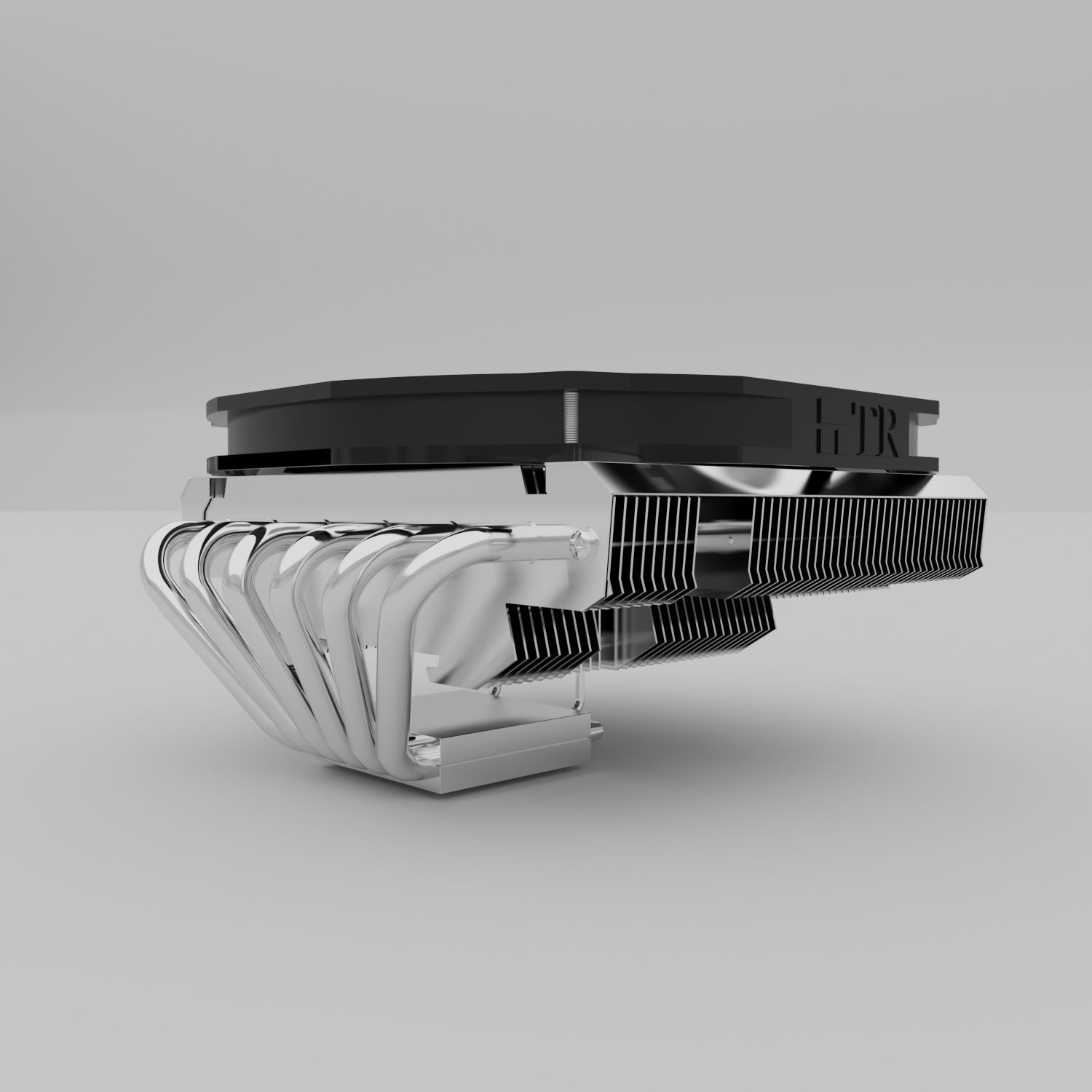 cpu cooling system Thermalright AXP-200R 3D model | CGTrader