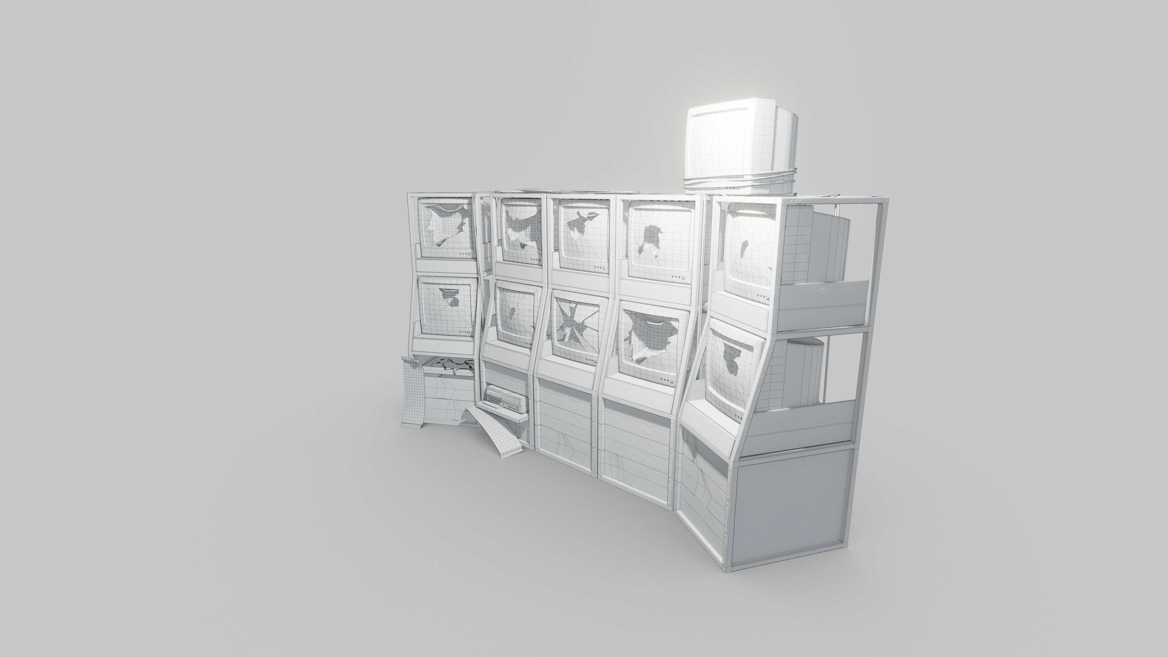 CCTV Rack free VR / AR / low-poly 3D model | CGTrader