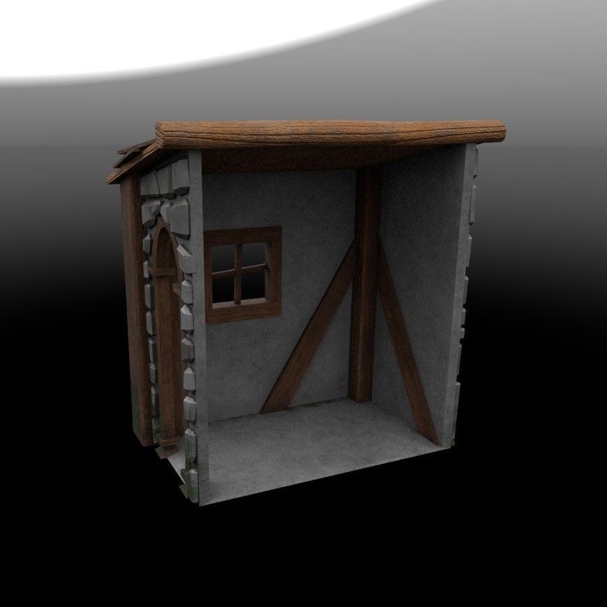 3D model Rustic Shack - Game Ready VR / AR / low-poly | CGTrader