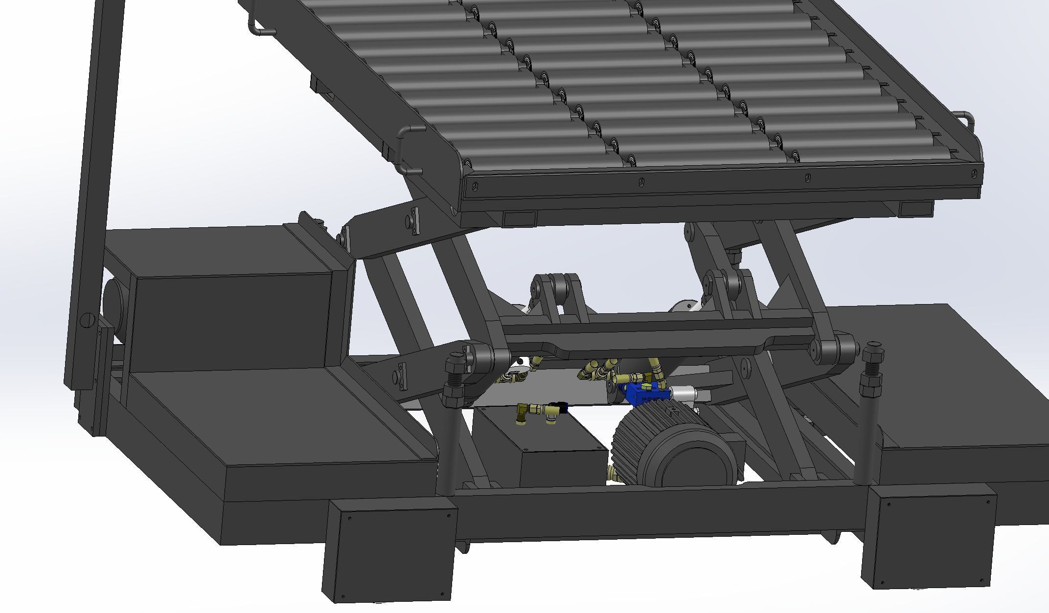 Scissor lifting platform machine Assembly 3D model | CGTrader