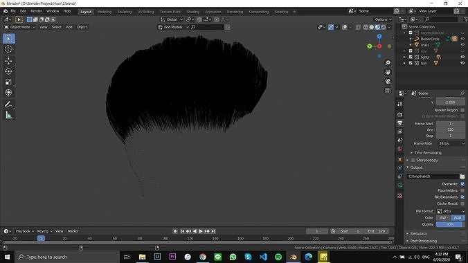 realistic hair model 2 3D model | CGTrader