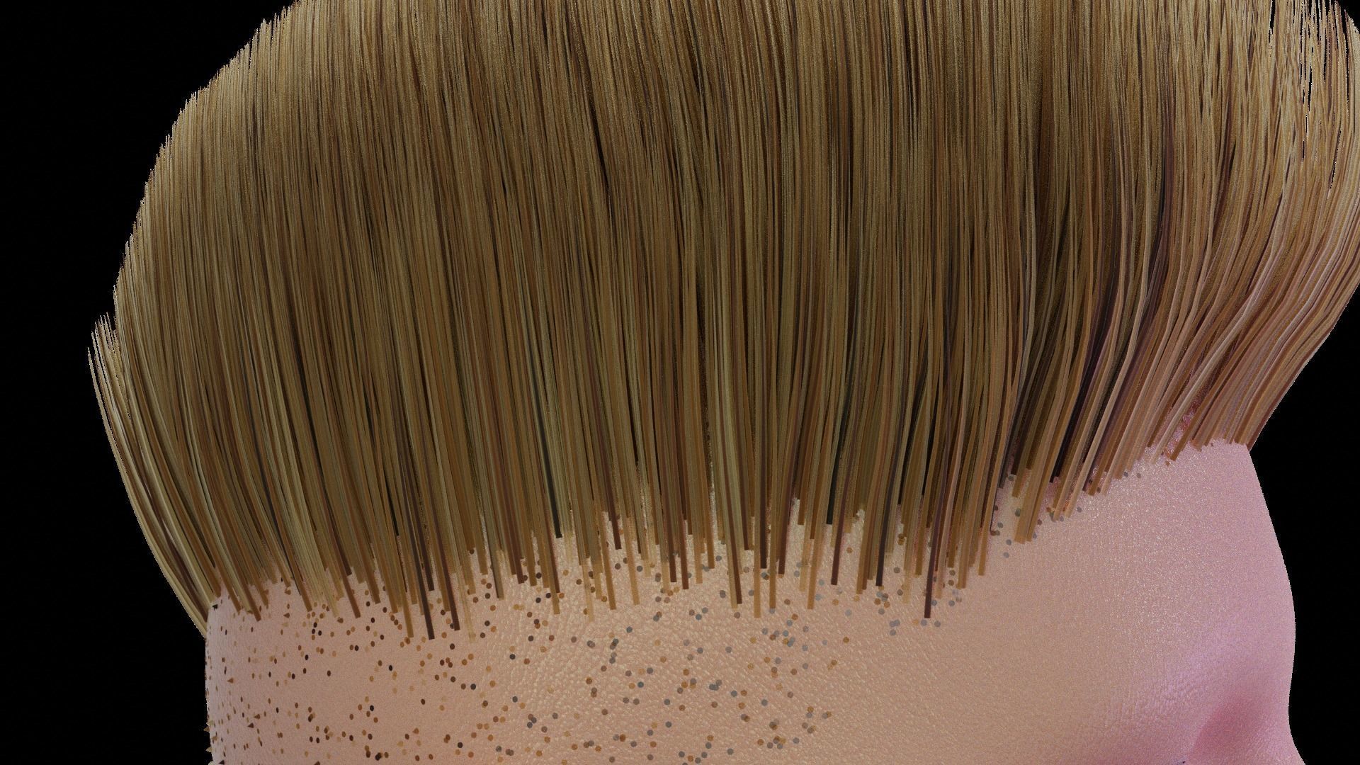 realistic hair model 2 sims - 3D model | CGTrader