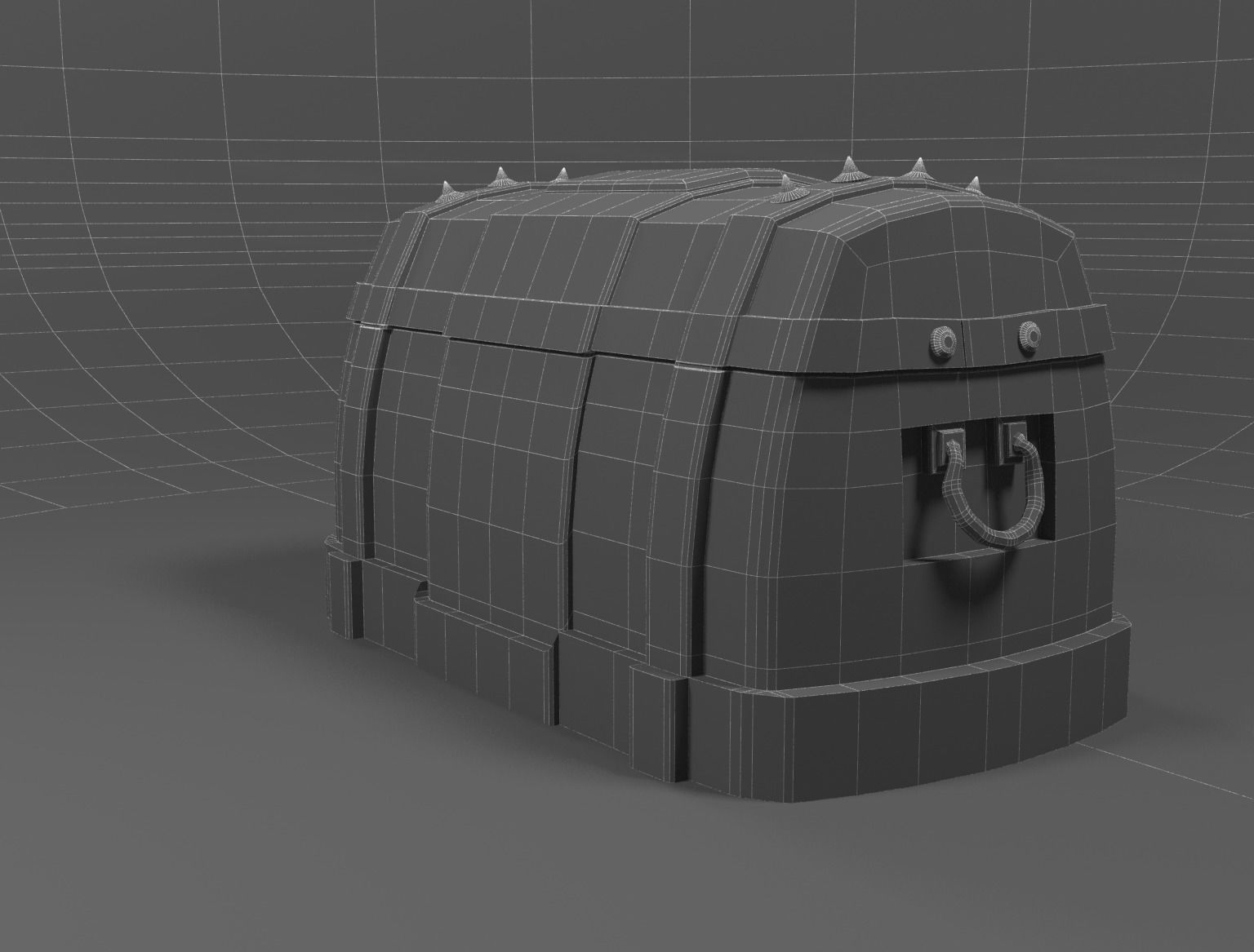 3D model Old rusty chest VR / AR / low-poly | CGTrader