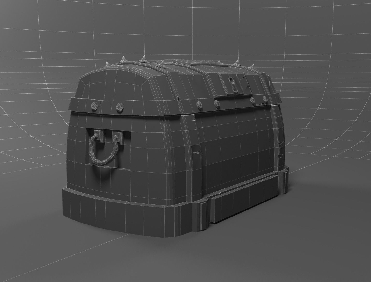 3D model Old rusty chest VR / AR / low-poly | CGTrader
