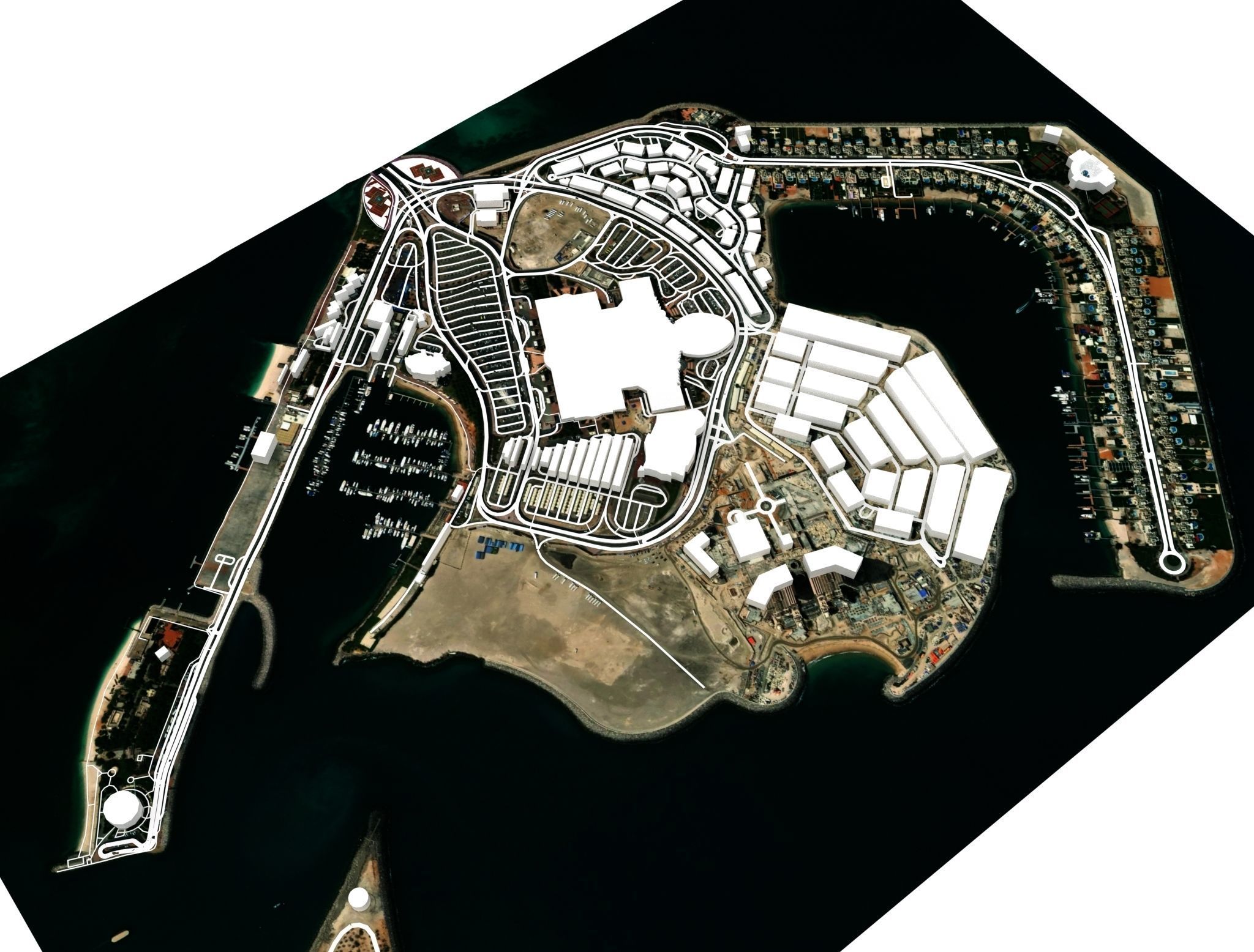 AL Marina Island Abu Dhabi 3D model | CGTrader