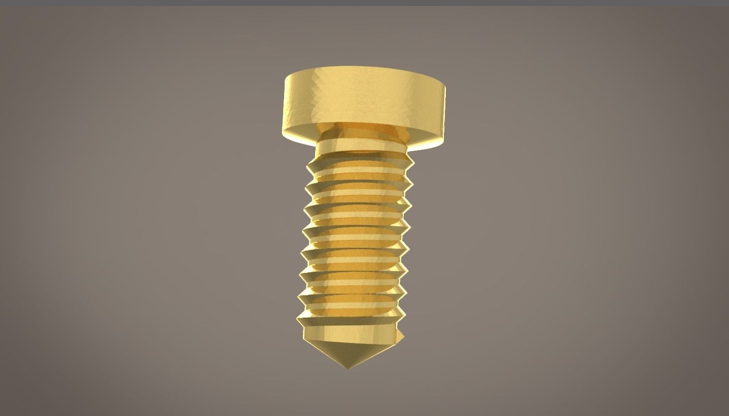 3D Simple Screw Driver and Screw 3D model 3D printable | CGTrader