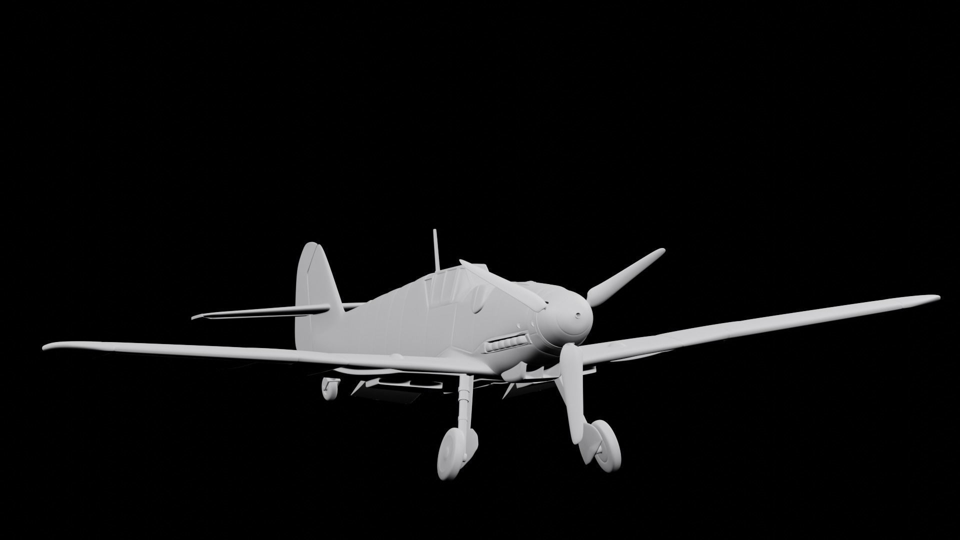 Bf-109 fighter aircraft 3D model 3D printable | CGTrader
