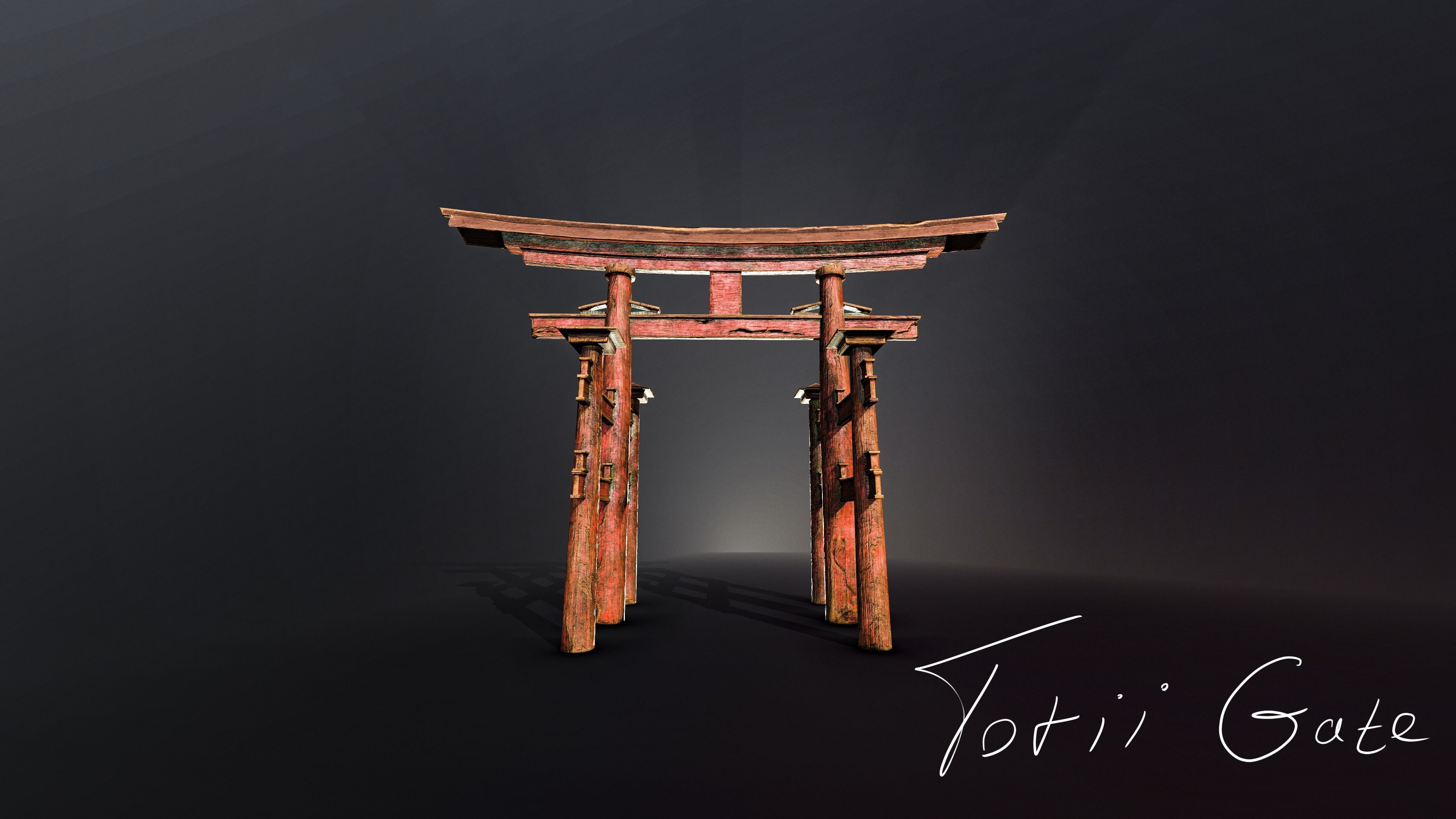 3D model Old Torii Gate VR / AR / low-poly | CGTrader