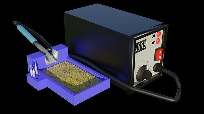Soldering Station free VR / AR / low-poly 3D model | CGTrader