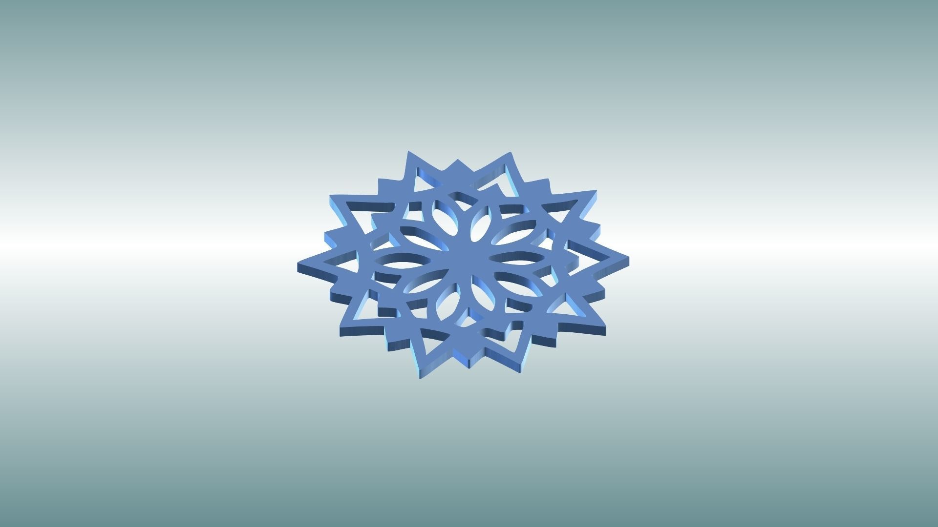 Snowflake 3D print model 3D model 3D printable | CGTrader