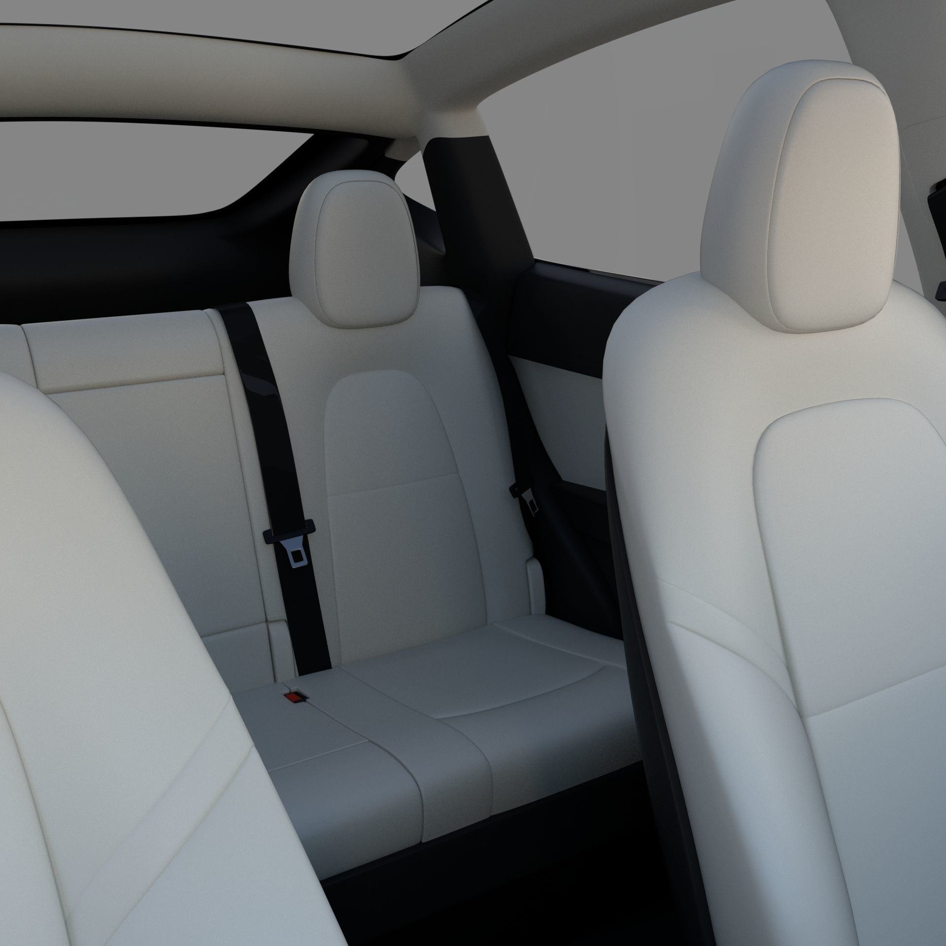Tesla Model Y Blue with interior 3D model | CGTrader