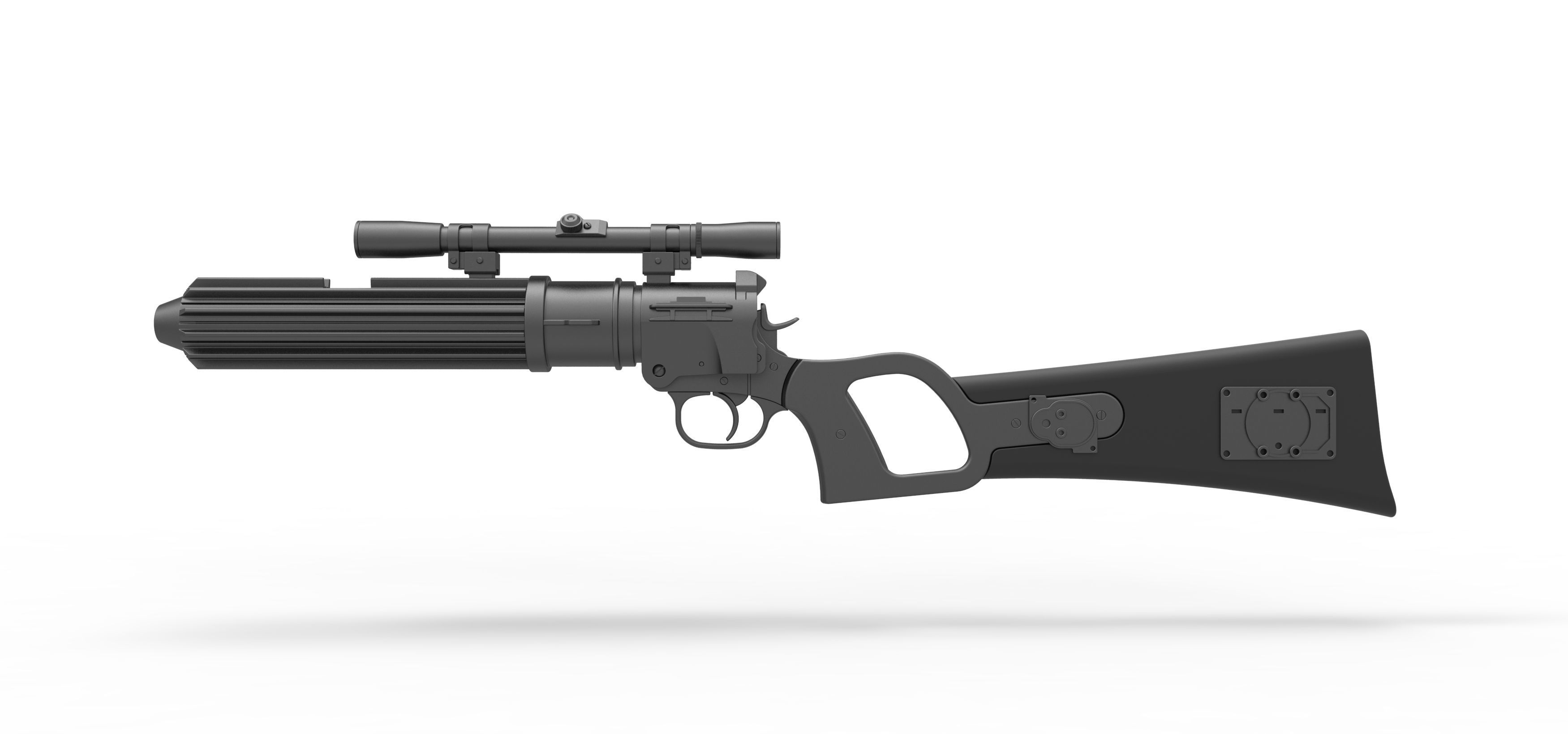 Boba Fett blaster carbine EE-3 from the movie Star Wars ROTJ 3D model ...