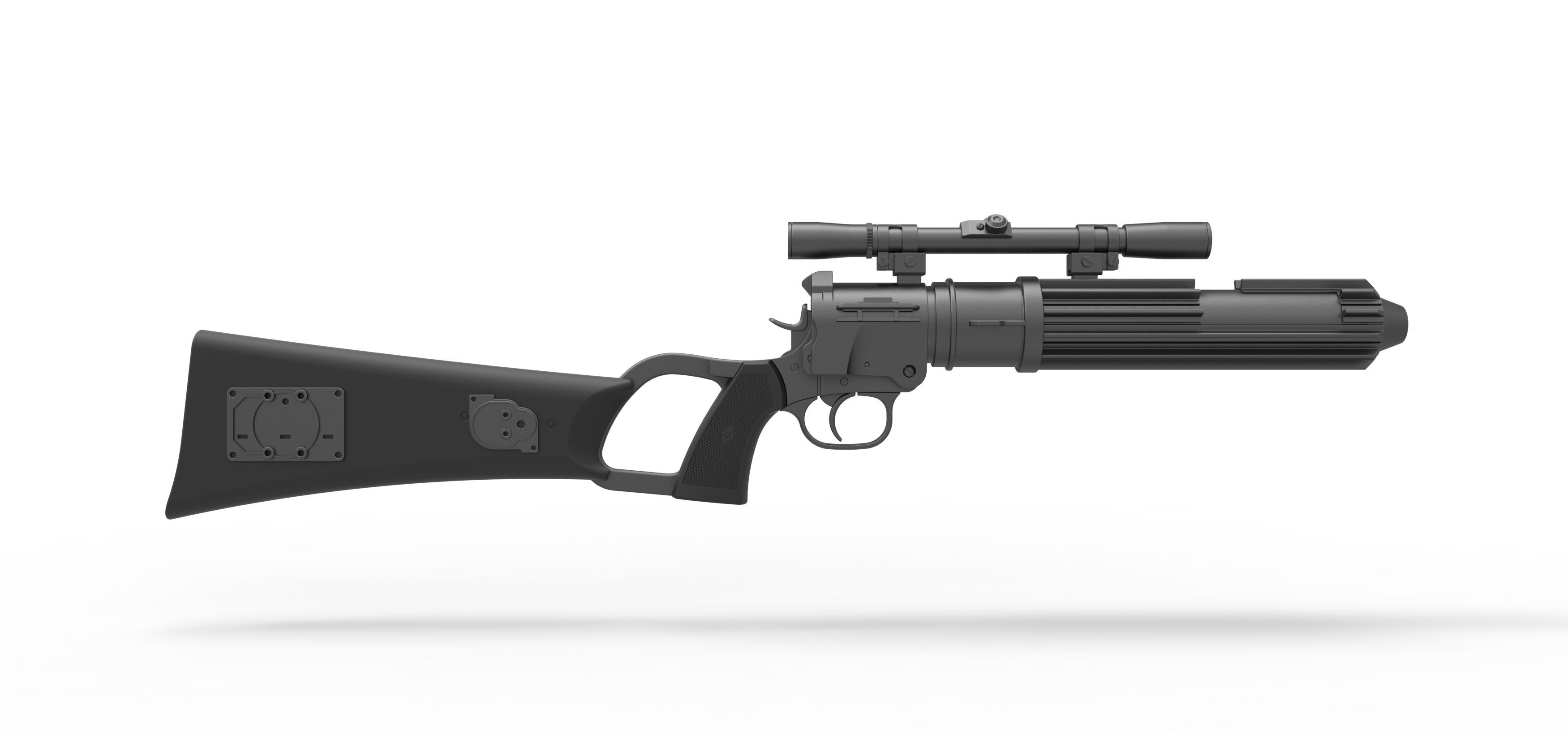 Boba Fett blaster carbine EE-3 from the movie Star Wars ROTJ 3D model ...