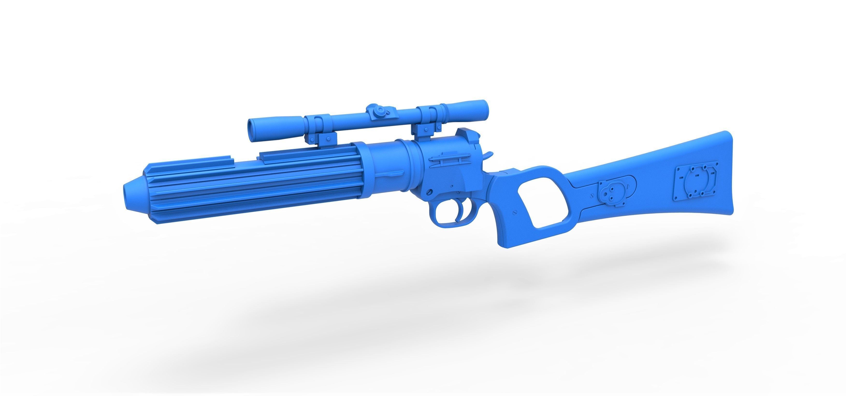 Boba Fett blaster carbine EE-3 from the movie Star Wars ROTJ 3D model ...