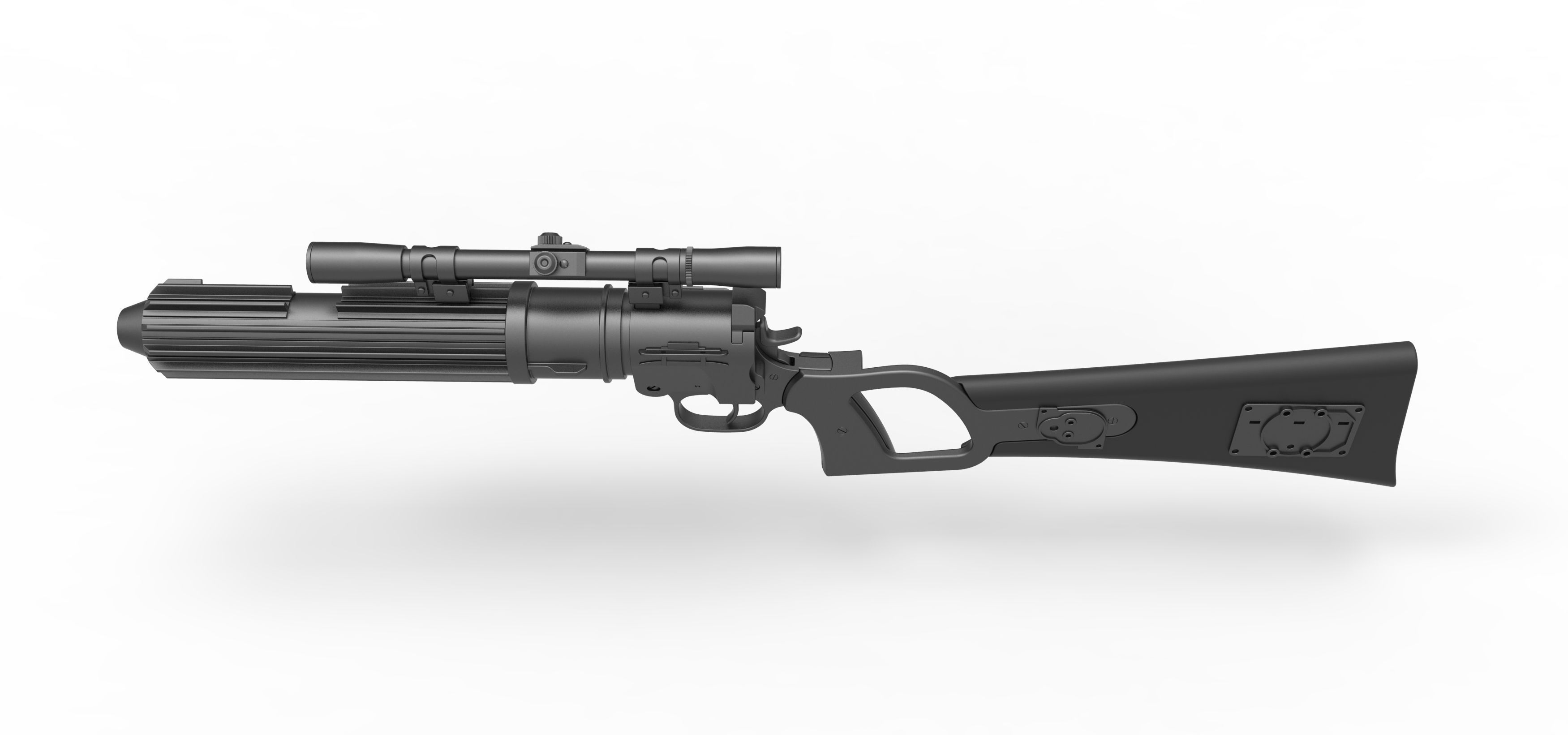 Boba Fett blaster carbine EE-3 from the movie Star Wars ROTJ 3D model ...
