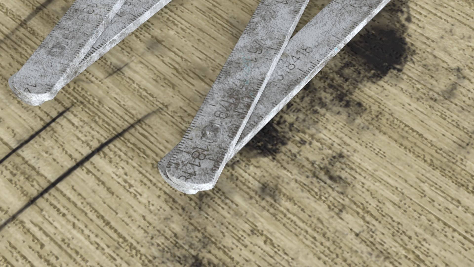 3D model Measuring sticks clean used dirty VR / AR / low-poly | CGTrader