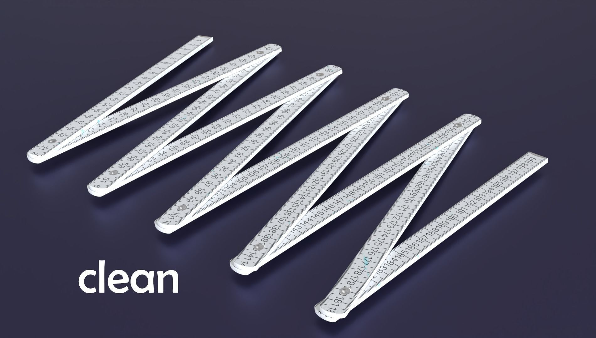 3D model Measuring sticks clean used dirty VR / AR / low-poly | CGTrader