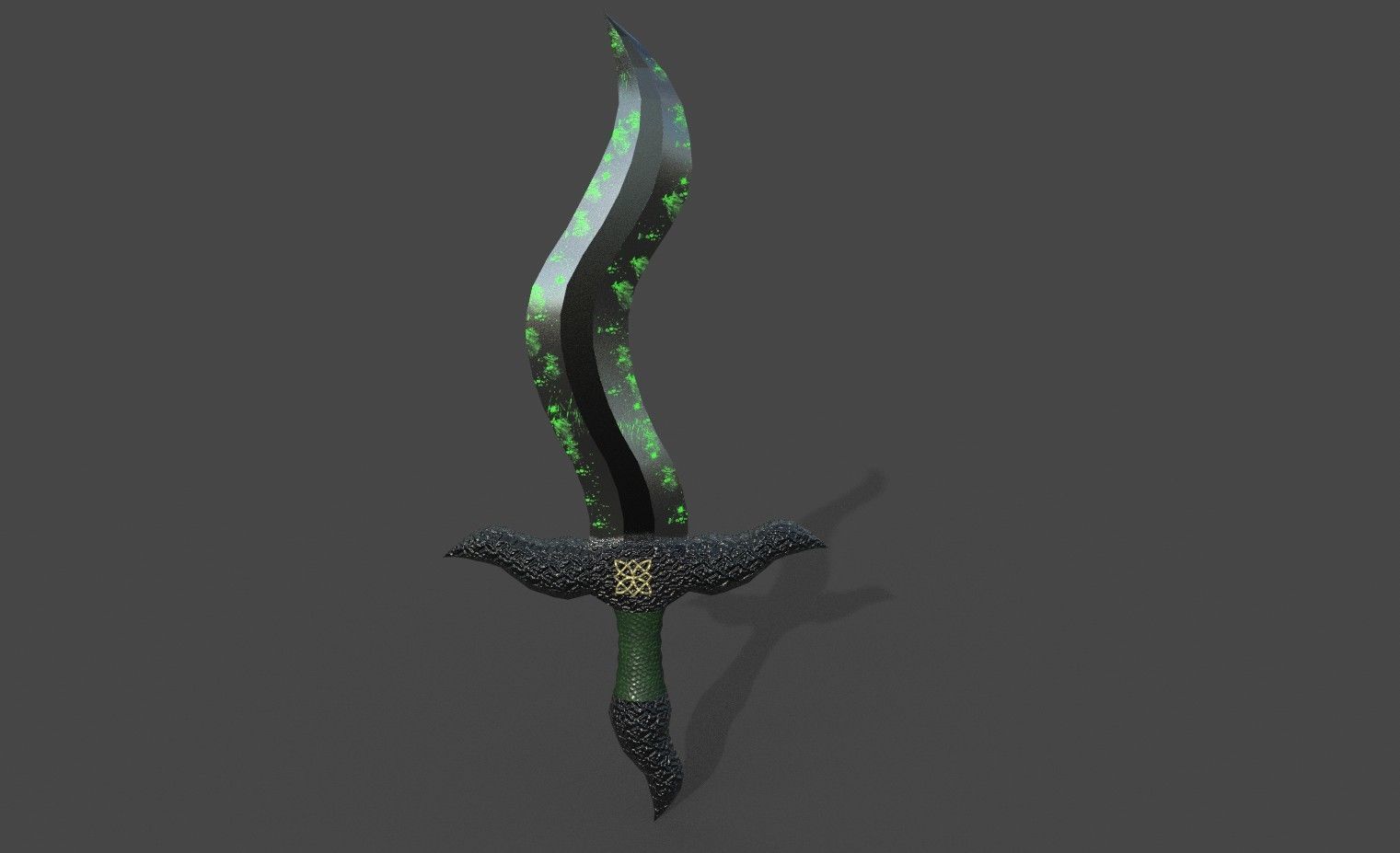 3D model Poisoned Dagger VR / AR / low-poly | CGTrader