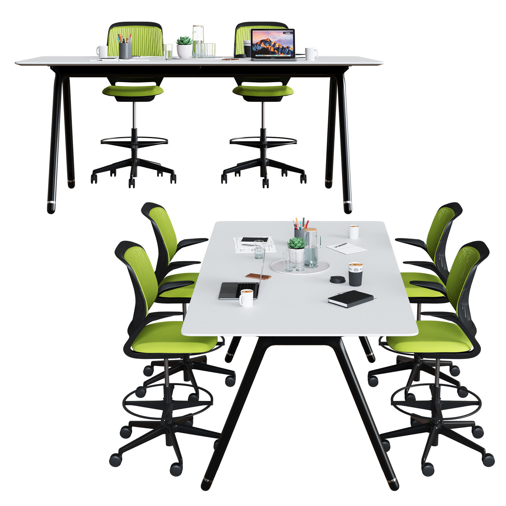 Steelcase - POTRERO415 Conference Set1 3D model | CGTrader