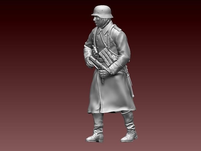 German soldier 3D model 3D printable | CGTrader