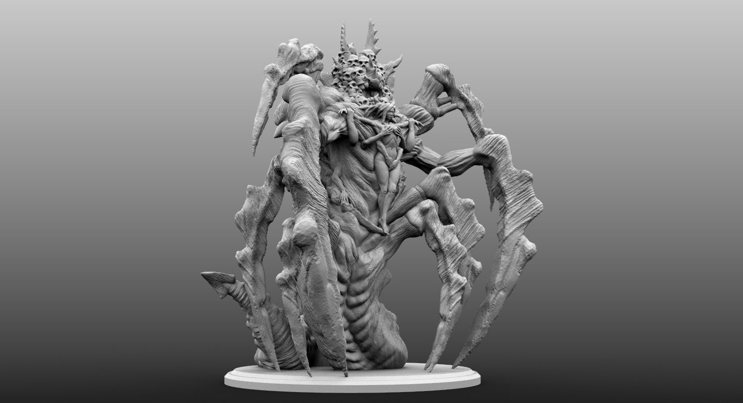 Warlock Demon Lord Patron 3D model 3D printable | CGTrader