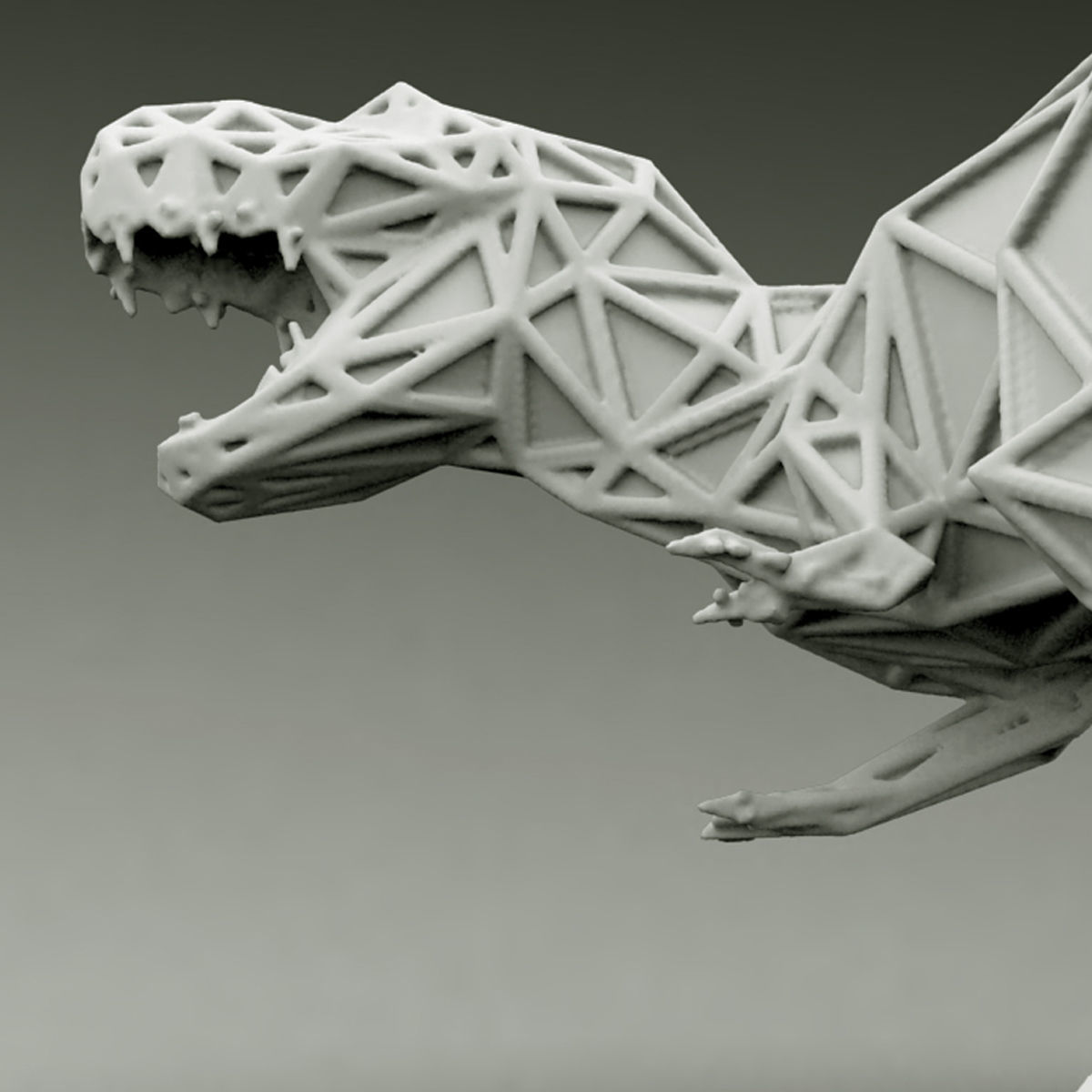 3D PRINTED MODEL T-REX -Line-surface-style 3D model 3D printable | CGTrader