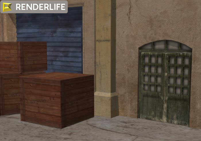 Back alley set 3D model | CGTrader