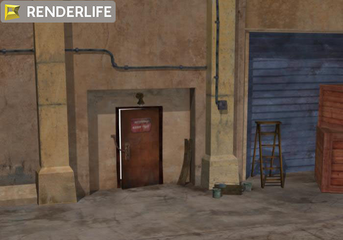 Back alley set 3D model | CGTrader