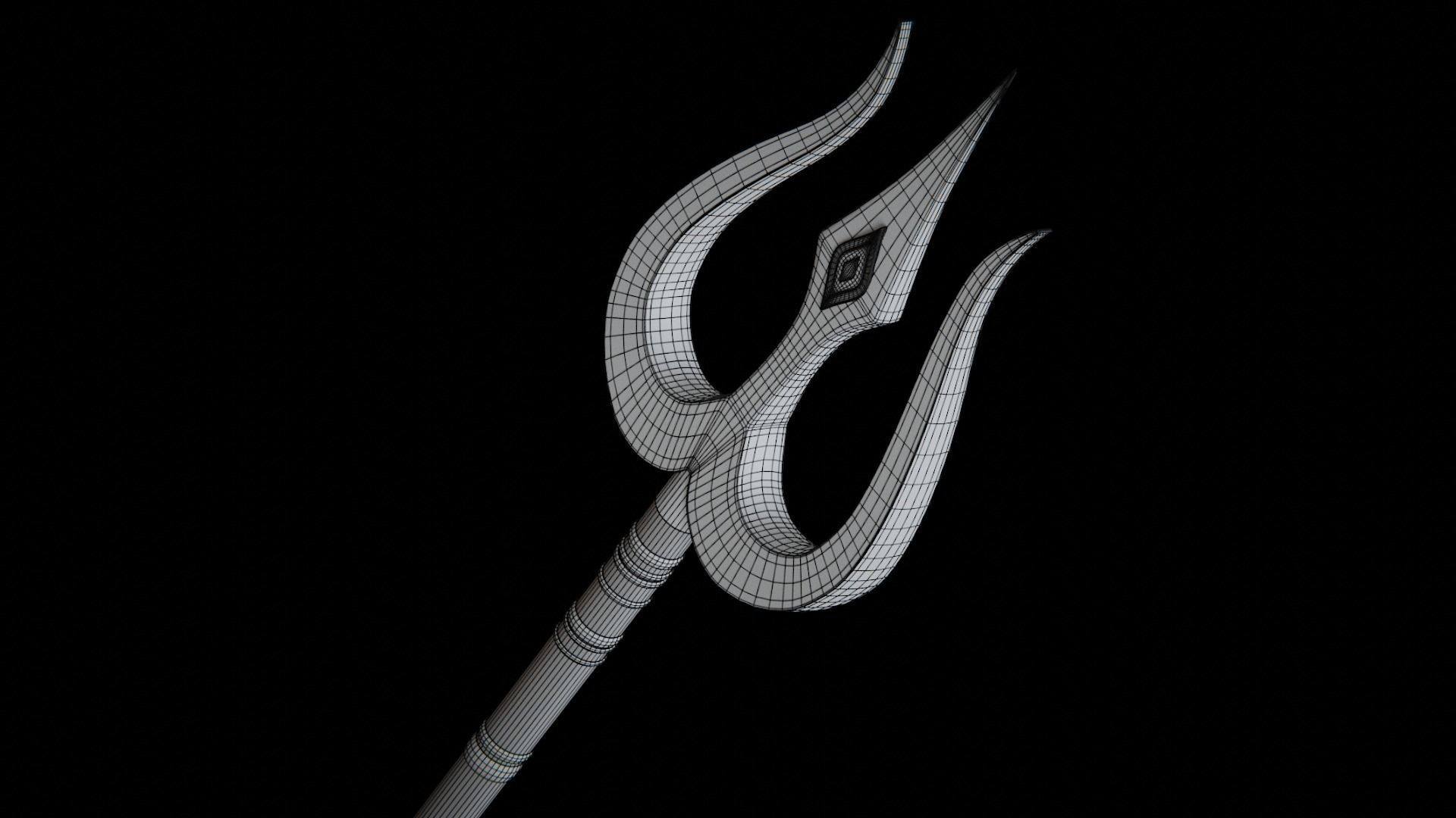 3D model Trishul of Lord Shiva VR / AR / low-poly | CGTrader