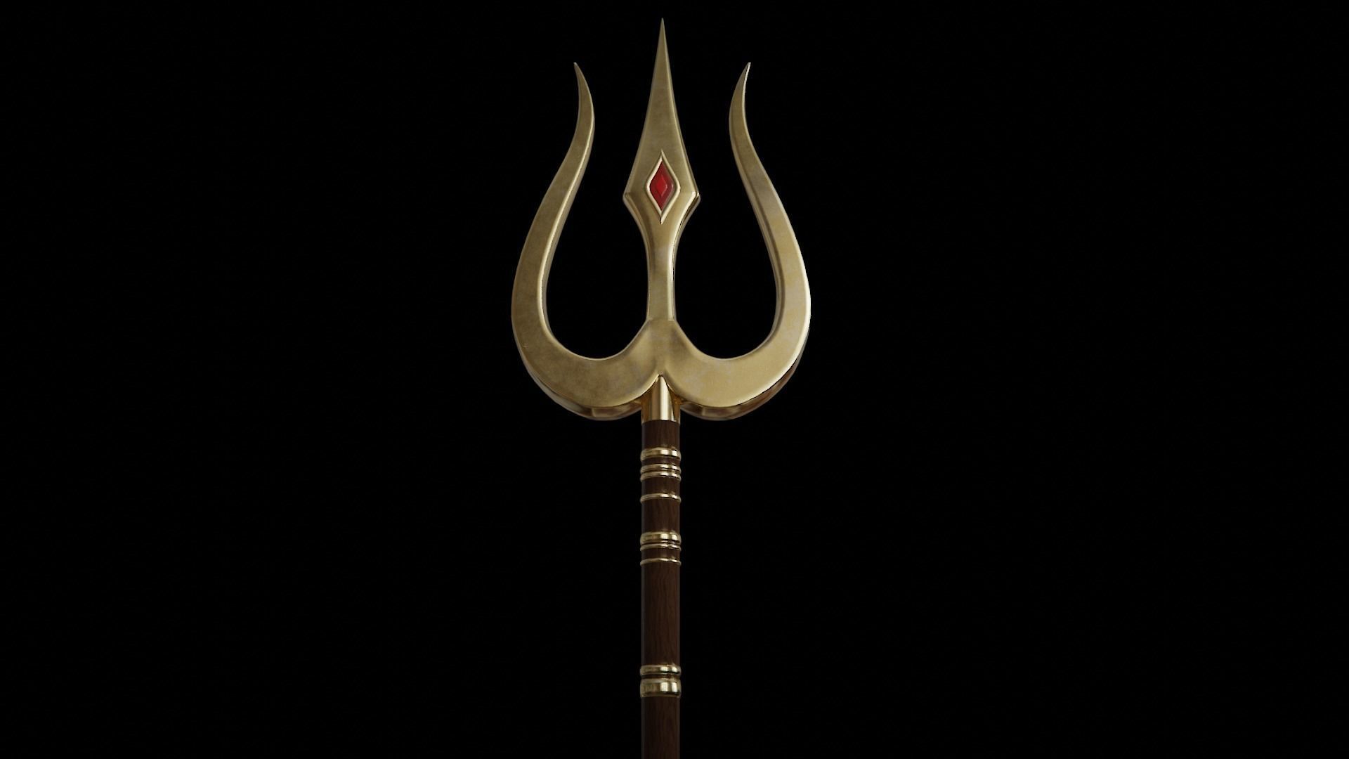 3D model Trishul of Lord Shiva VR / AR / low-poly | CGTrader