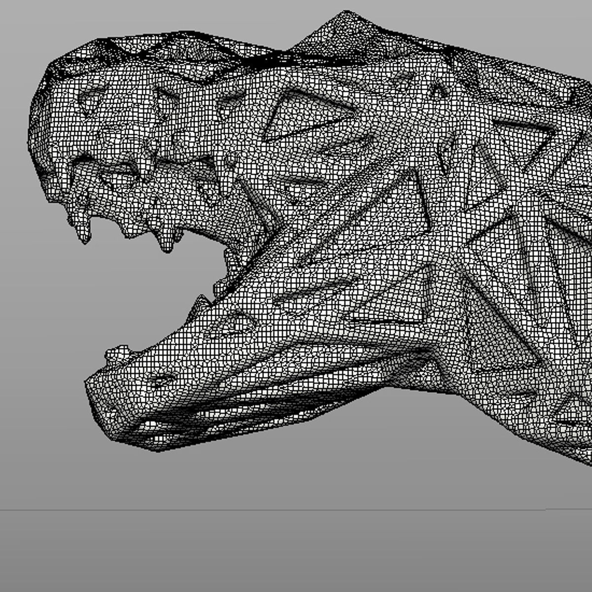 3D PRINTED MODEL T-REX-ABSTRACT-DESIGN-POSE 3D model 3D printable ...