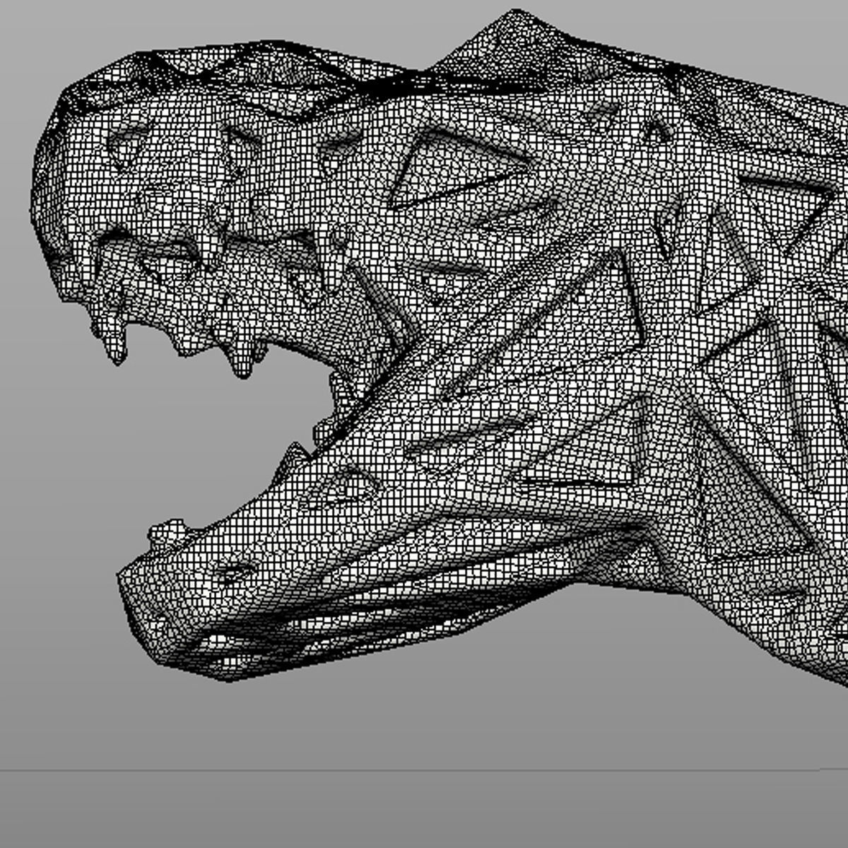 3D PRINTED MODEL T-REX-Prominent-triangulate-design 3D model 3D ...