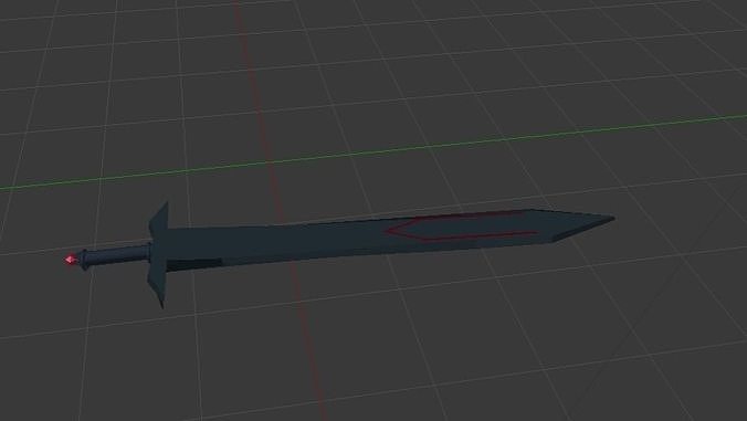 Blacksteel Sword free 3D model | CGTrader