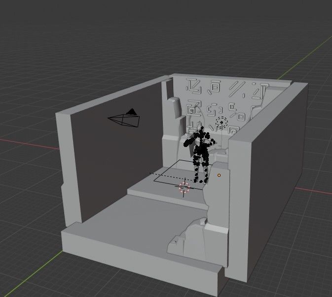 Black knight Fortnite in ruins scene Season3 blender file free VR / AR ...