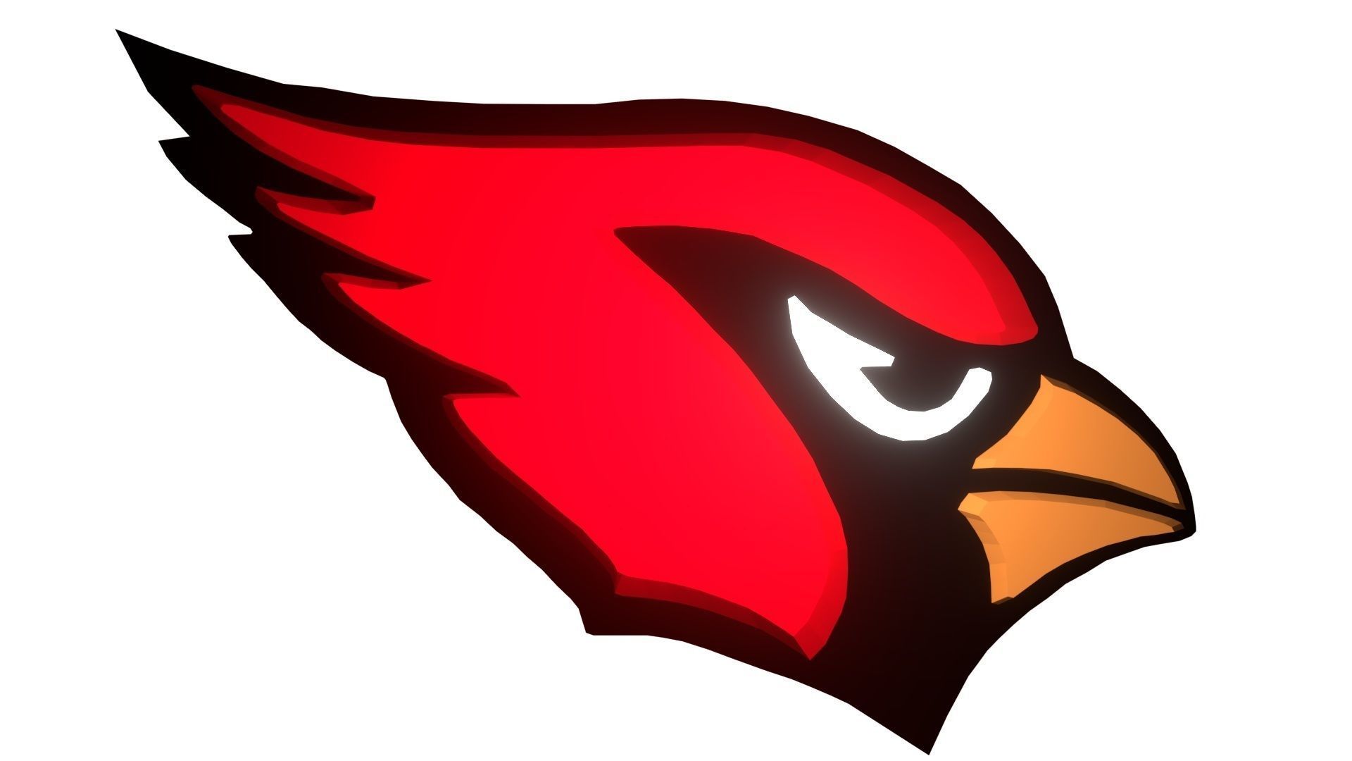 Cardinals NFL football logo 3D model | CGTrader