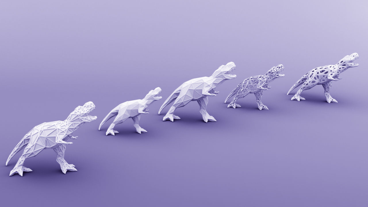 3D PRINTED MODEL T-REX-10-PATTERN-DESIGN 3D model 3D printable | CGTrader