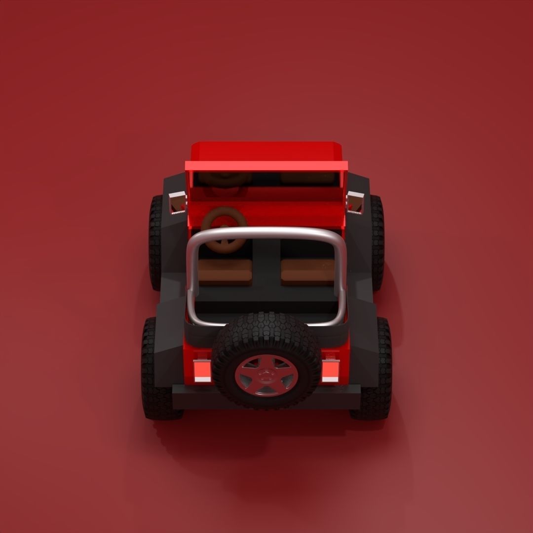 3D model Low Poly Jeep Wrangler VR / AR / low-poly | CGTrader
