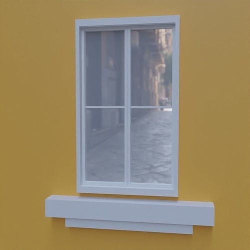 3D model Low poly window 3 Cartagena VR / AR / low-poly | CGTrader