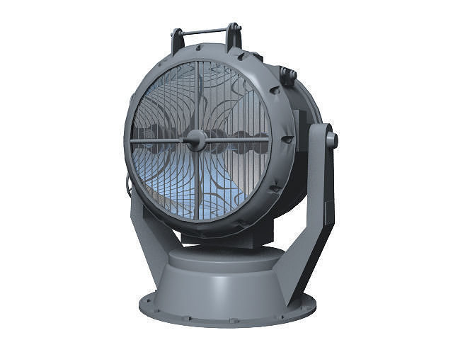 150 cm search light 3D model | CGTrader