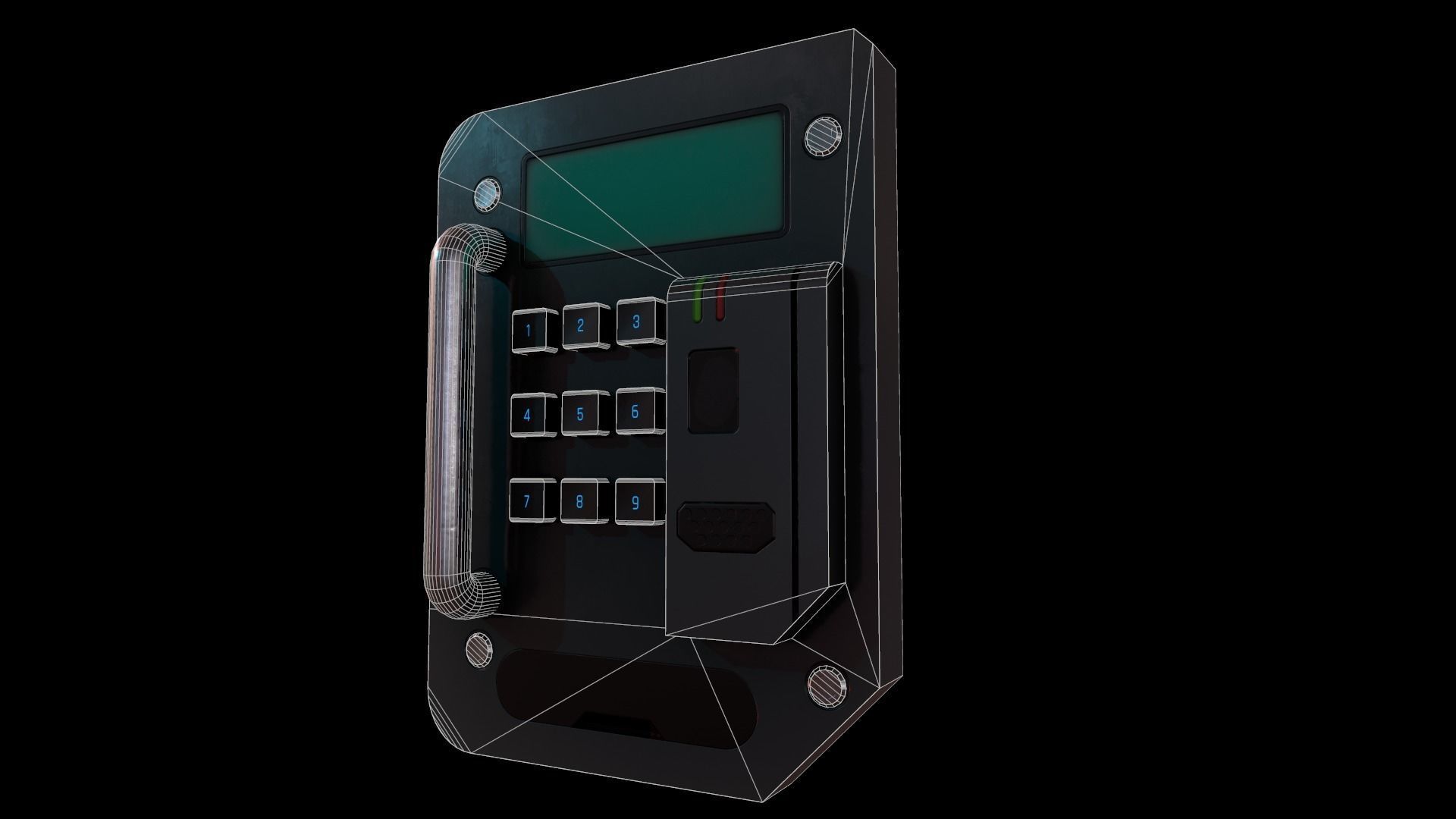 3D model Sci-Fi Codelock Low-poly PBR VR / AR / low-poly | CGTrader