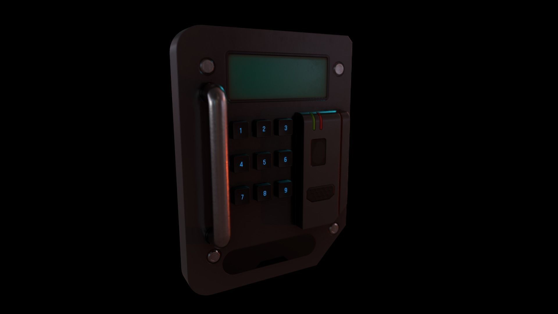 3D model Sci-Fi Codelock Low-poly PBR VR / AR / low-poly | CGTrader