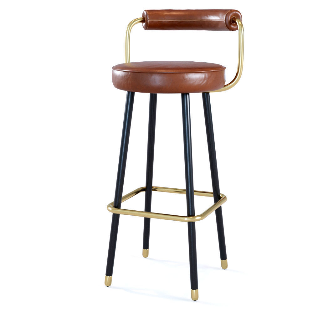 ToposWorkshop Block Bar Stool 3D model | CGTrader