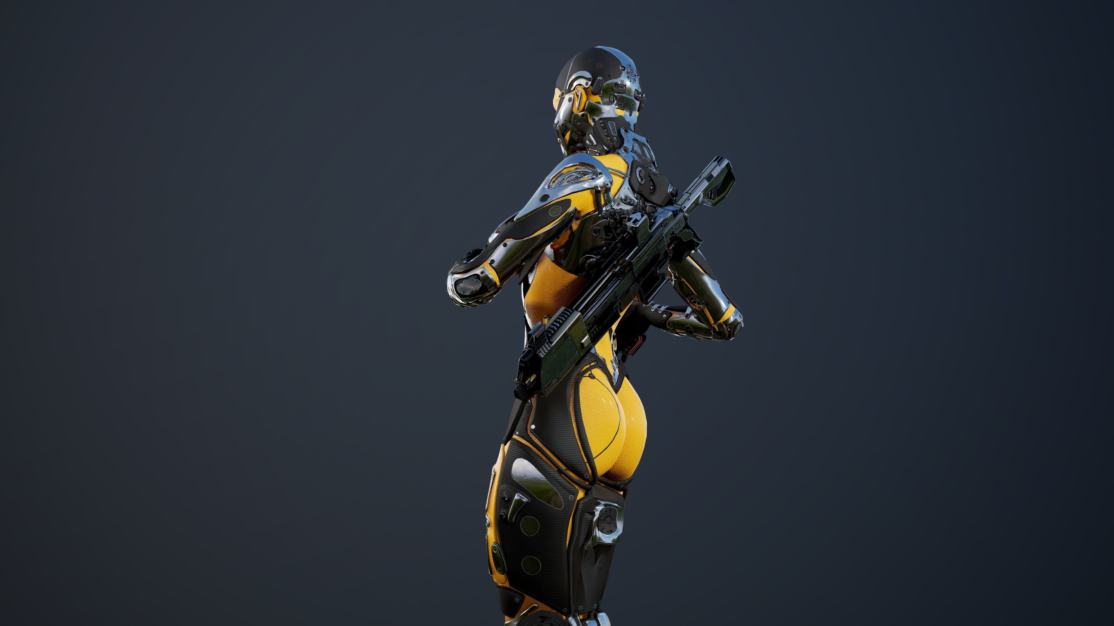 3D model Robot Girl Remake VR / AR / low-poly rigged | CGTrader