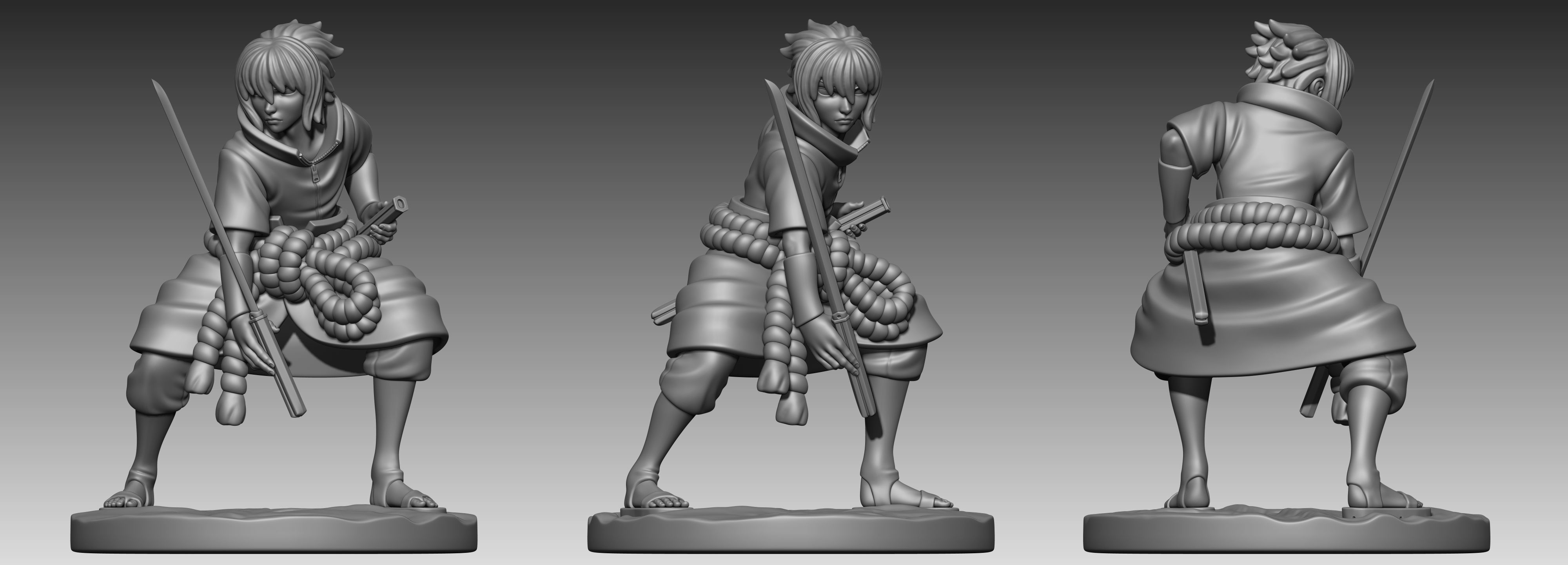 Sasuke 3D model 3D printable | CGTrader