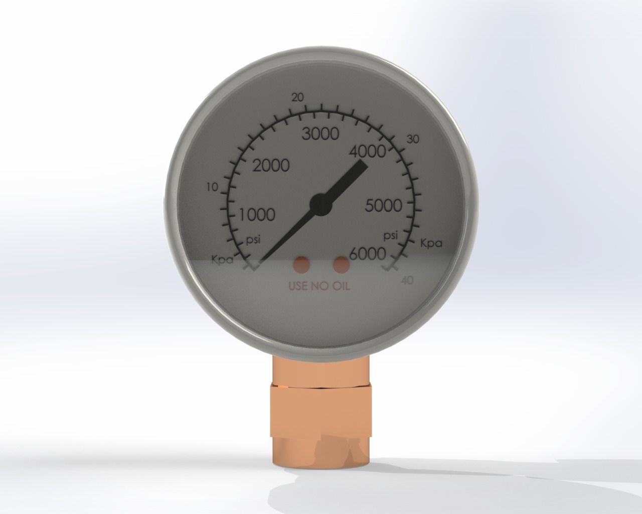 PRESSURE GAUGE INDICATOR 3D model | CGTrader